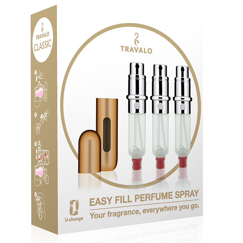 Travalo Classic HD Set Gold | Buy a Travalo Perfume Atomiser